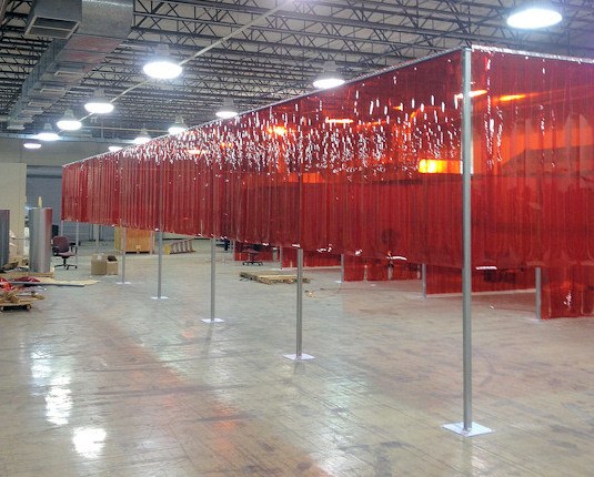 Freestanding Welding PVC Curtains – Curtains and Tarps